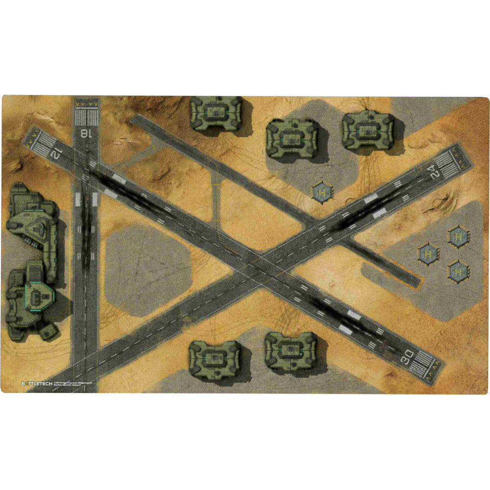 BattleTech Hexless BattleMat: Alpha Strike - Aerobase #1 – Fortress Games