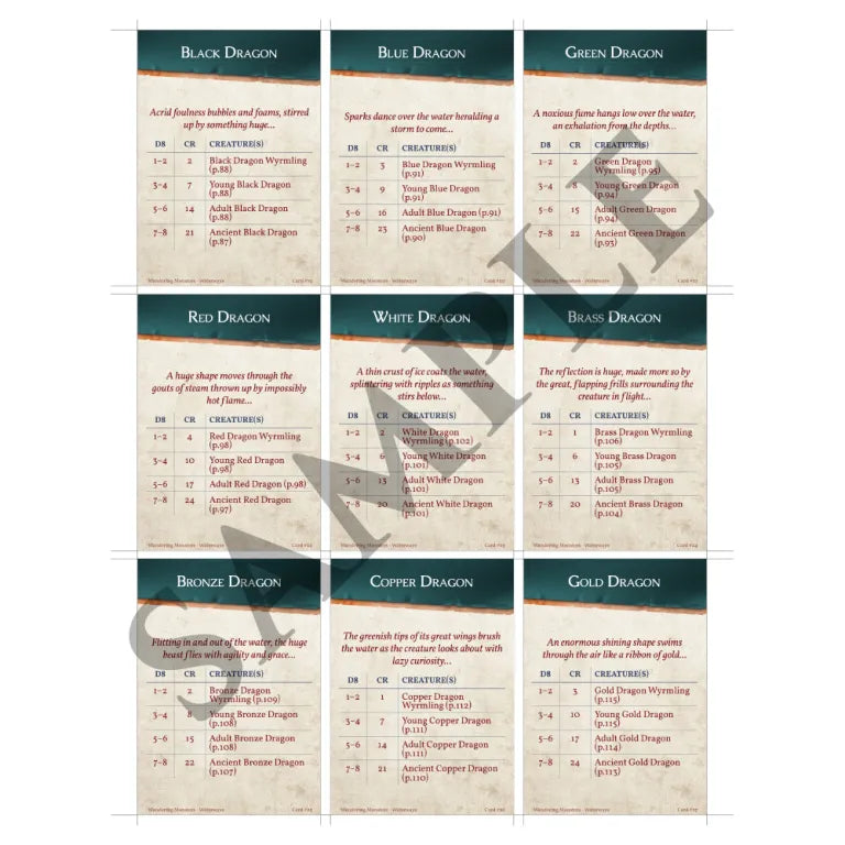 Wandering Monsters: Waterways (5E) Dungeons and Dragons compatible ...